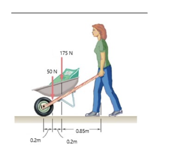 Solved In the image of the wheelbarrow below, the woman | Chegg.com