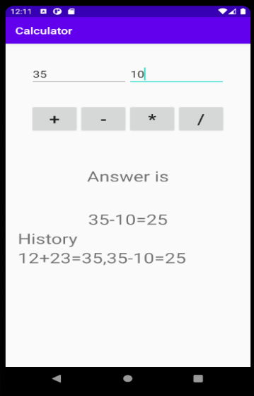 Solved Develop a Simple Android Application that uses Layout | Chegg.com