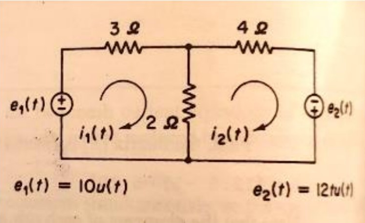 Solved Solve for the current i1 (t) ﻿and i2(t) ﻿in the | Chegg.com