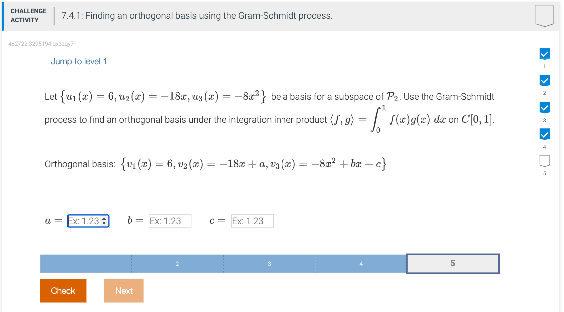 Solved \begin{tabular}{l|l} HALLENGE & 7.4.1: Finding an | Chegg.com