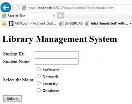 Solved Write a JSF code to design the page as given | Chegg.com