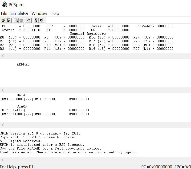 Solved I need help fixing this SPIM assembly. The | Chegg.com
