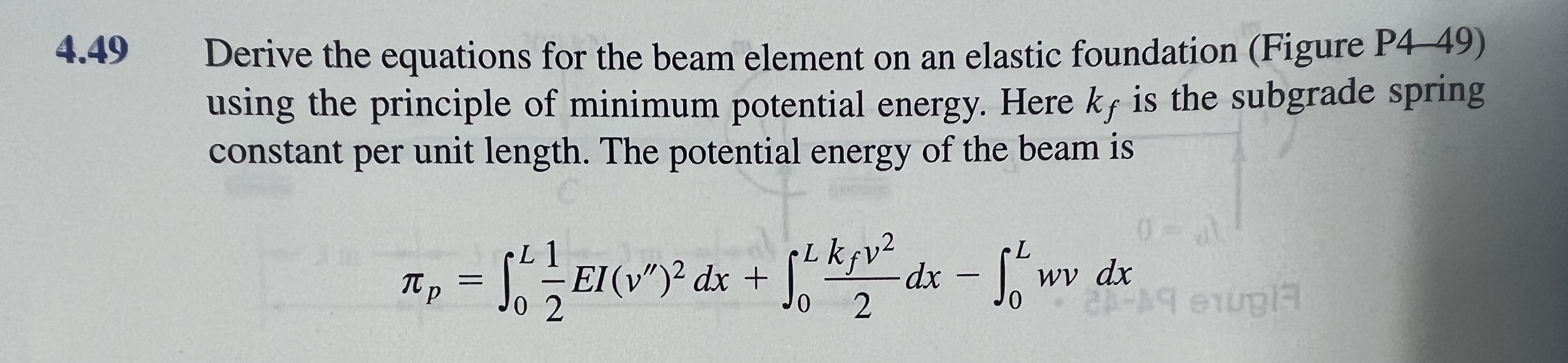 Solved Derive the equations for the beam element on an | Chegg.com