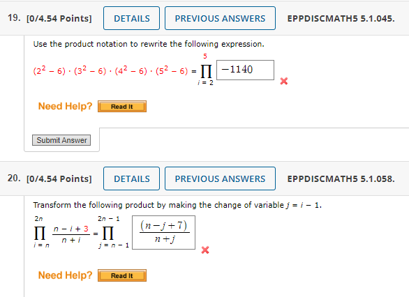 Solved Use the product notation to rewrite the following | Chegg.com