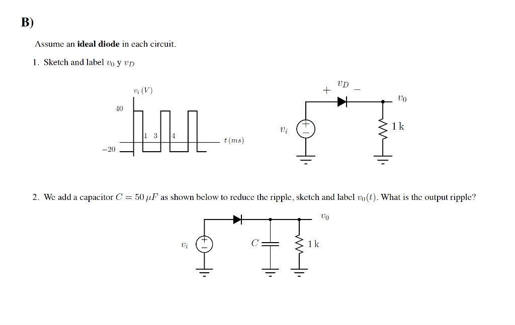 Solved 10 Problem 18 A) Assuming ideal diodes, 1. Find the | Chegg.com