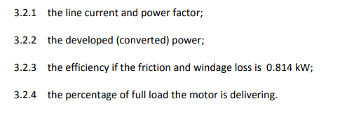 Solved A Design Class B cage induction motor has the | Chegg.com