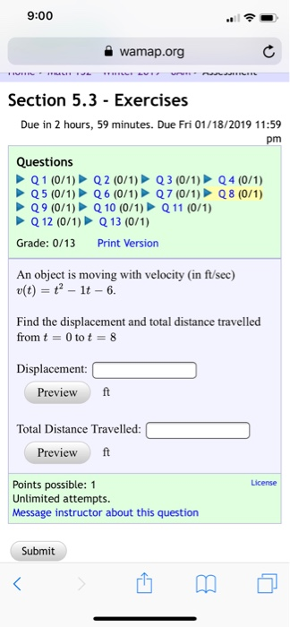 Solved 9:00 el 屾wamap.org Section 5.3 - Exercises Due in 2 | Chegg.com