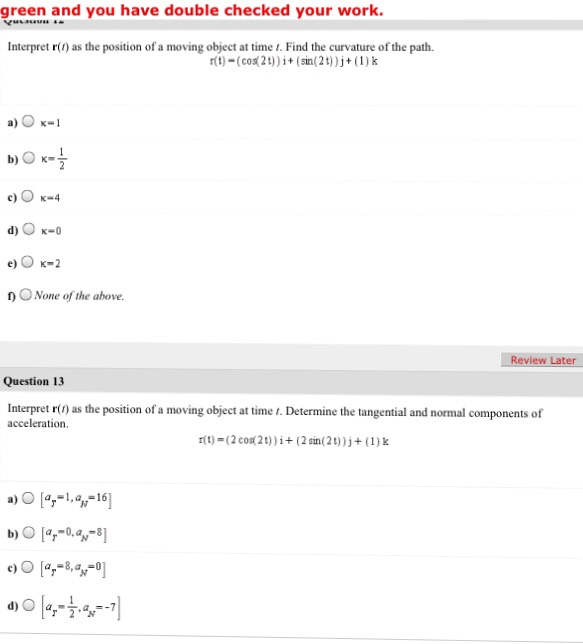Solved Interpret r(t) as the position of a moving object at | Chegg.com