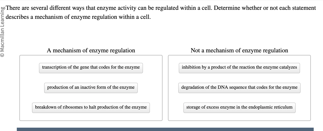 Solved There are several different ways that enzyme activity | Chegg.com