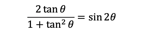 Solved 1+tan2θ2tanθ=sin2θ | Chegg.com