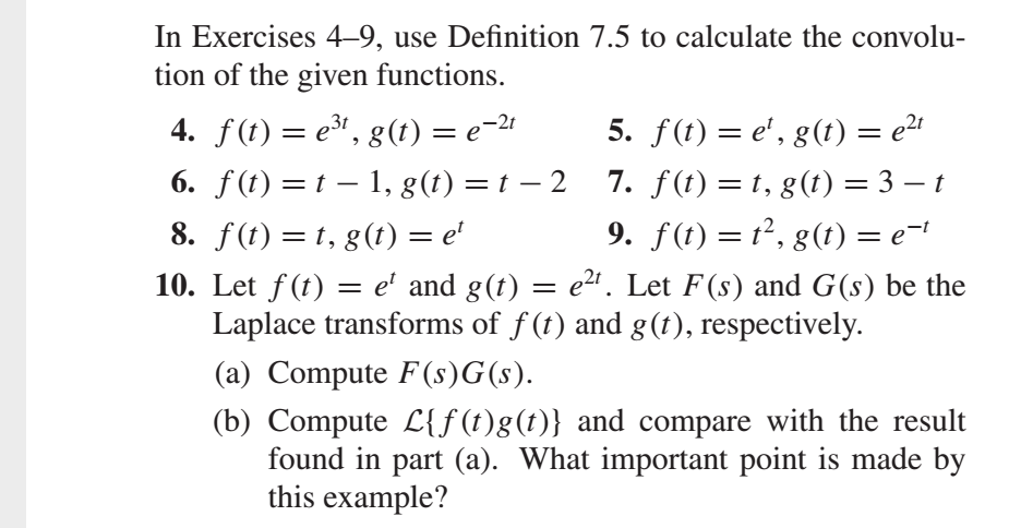 Solved In Exercises 4–9, use Definition 7.5 to calculate the | Chegg.com