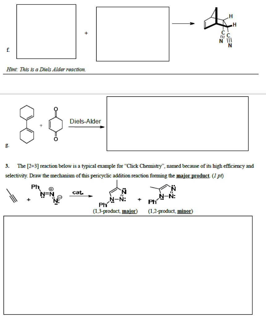 Solved F and G- Draw the missing product/ reactant | Chegg.com