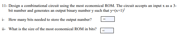 11- Design a combinational circuit using the most | Chegg.com