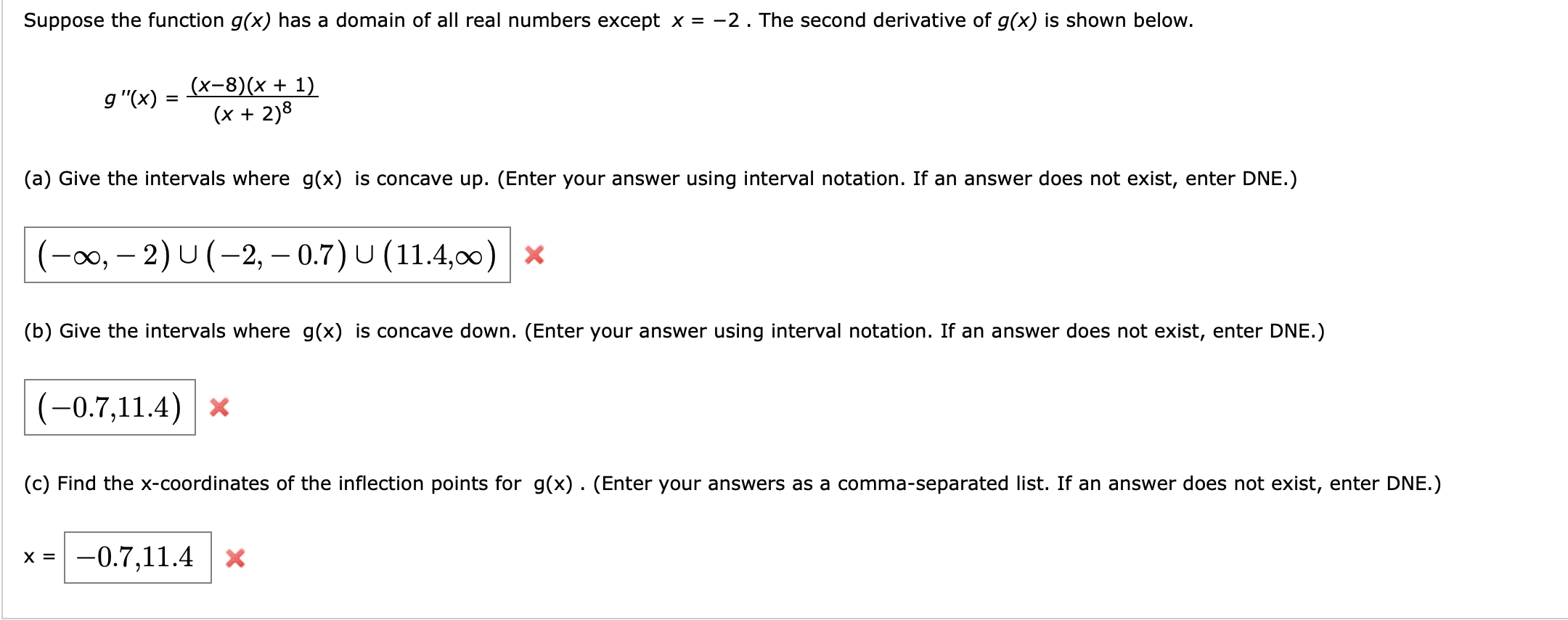 Solved Suppose the function g(x) has a domain of all real | Chegg.com