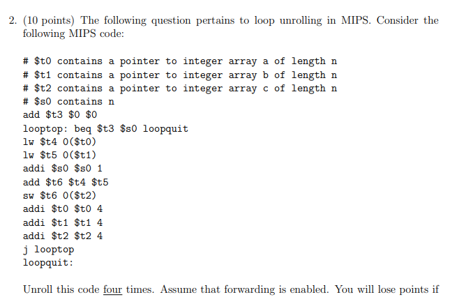 2. (10 points) The following question pertains to | Chegg.com