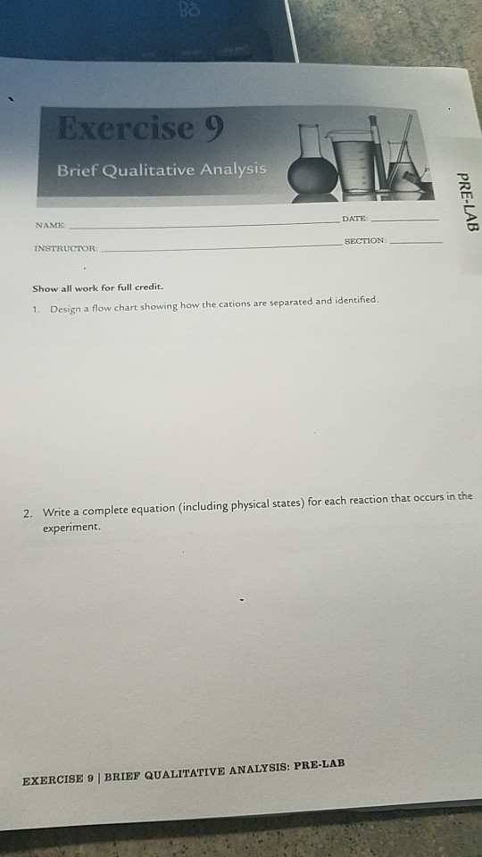 Solved Exercise 9 Brief Qualitative Analysis NAME DATE | Chegg.com