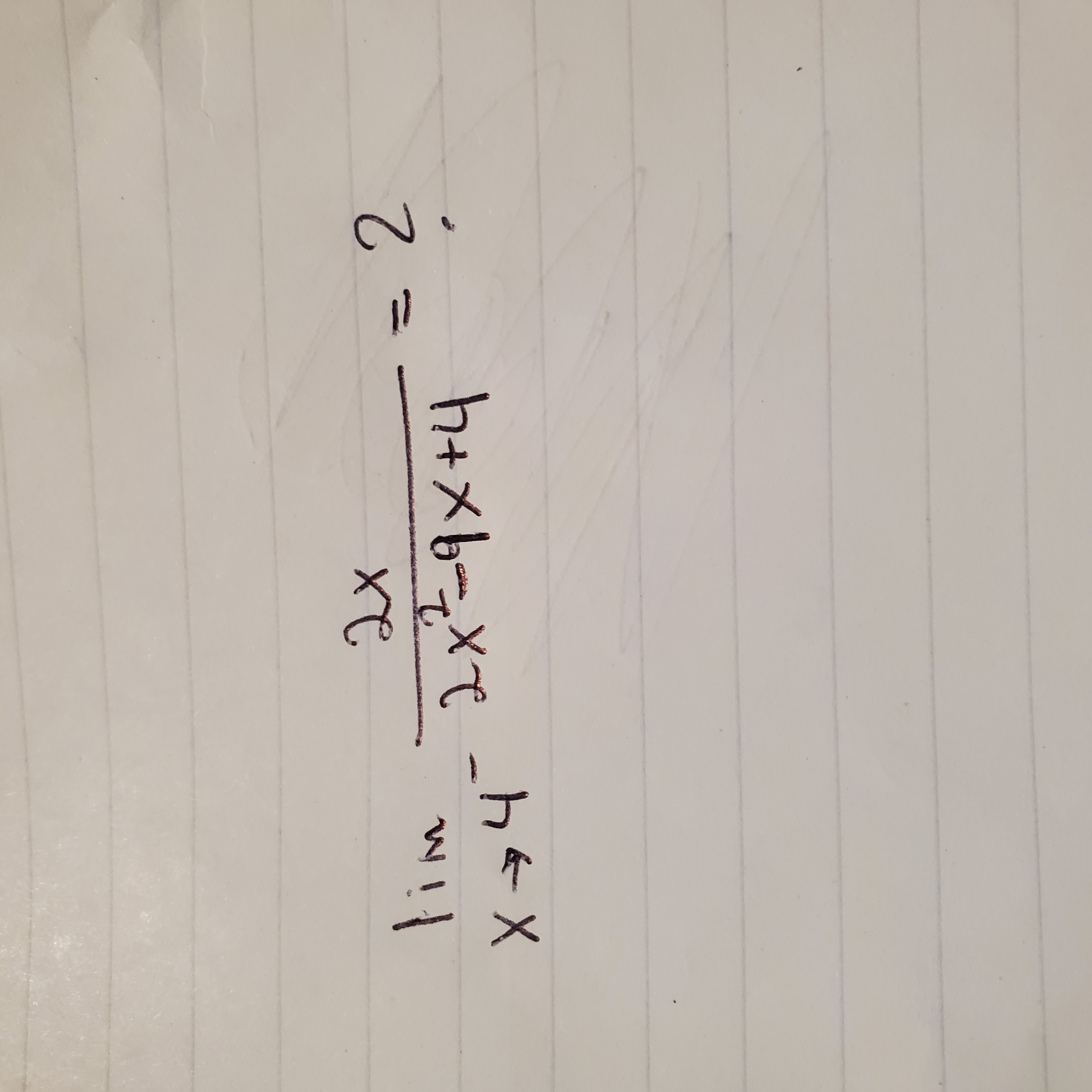 Solved limx→4−2x2−9x+42x=? | Chegg.com