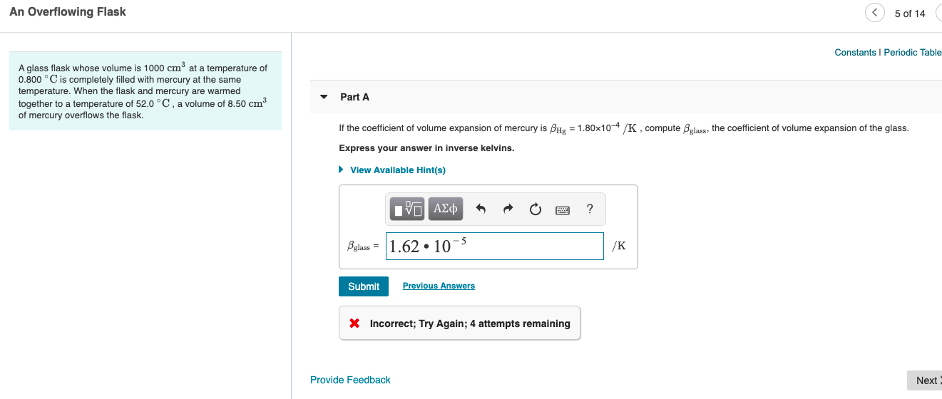 Solved An Overflowing Flask
