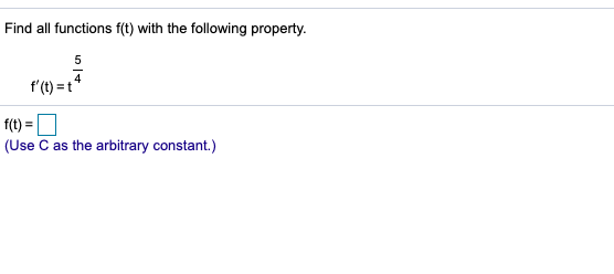 Solved Find all functions f(t) with the following property. | Chegg.com