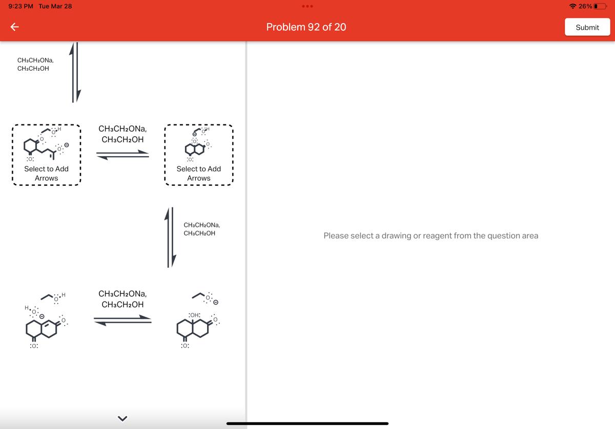 Solved Please select a drawing or reagent from the question | Chegg.com