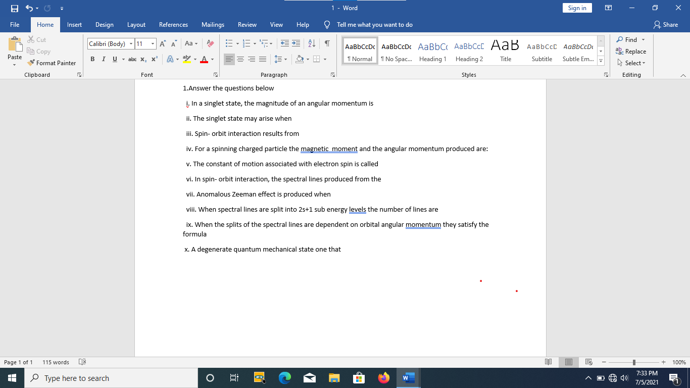 Solved 1 - Word Sign in X File Home Insert Design Layout | Chegg.com