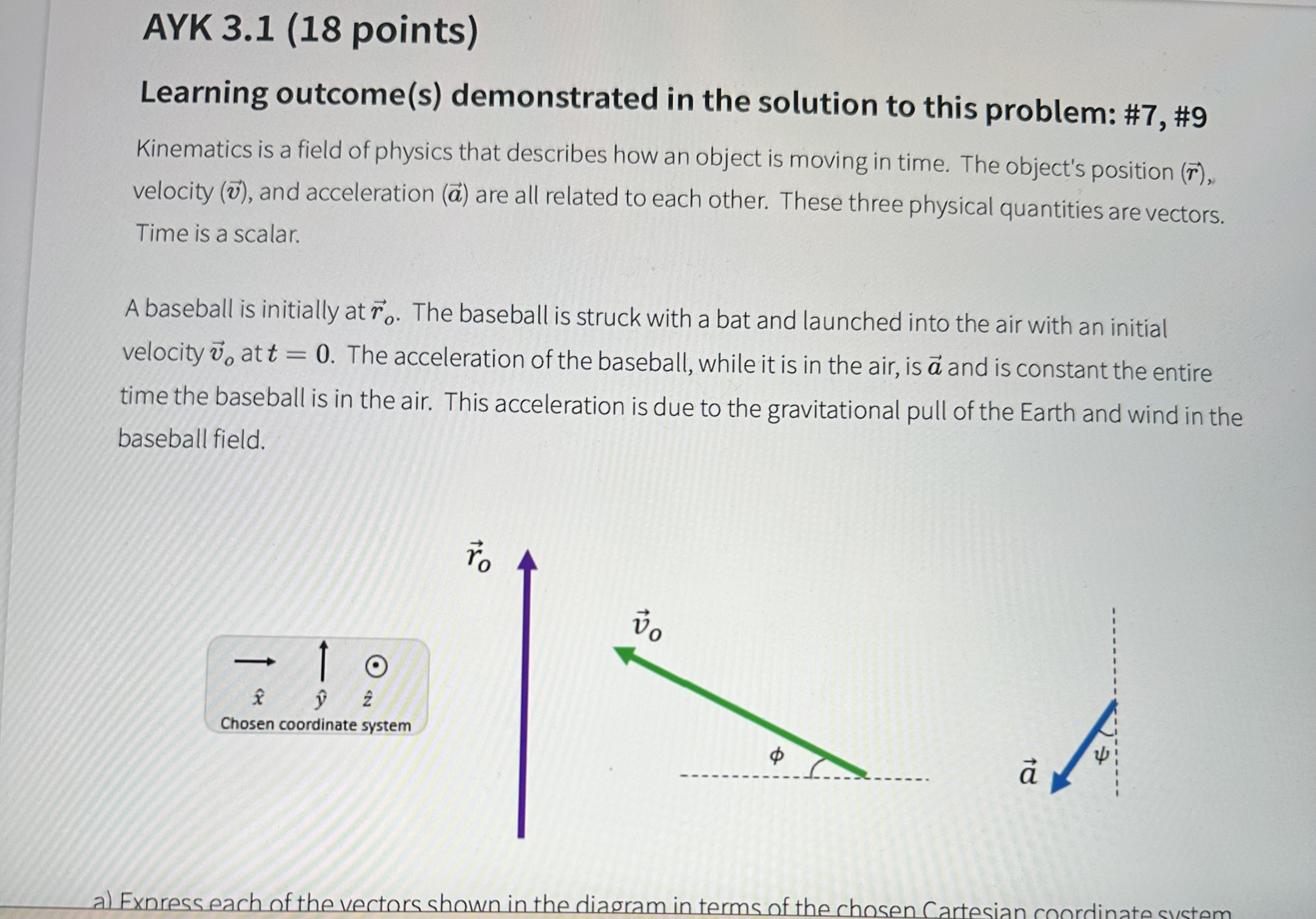 Solved AYK 3.1 (18 points) Learning outcome(s) demonstrated | Chegg.com