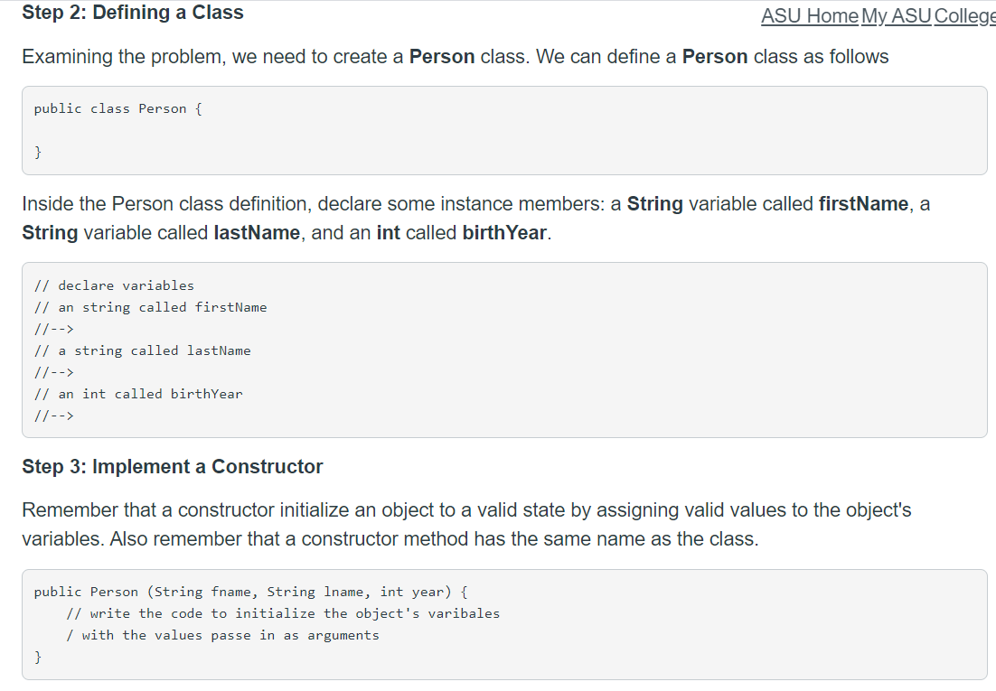 Solved Use the following Coding Guidelines: ASU Home My ASU | Chegg.com
