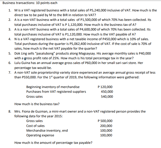 **RESEARCH THE TAX COMPUTATIONS BASED ON LATEST | Chegg.com