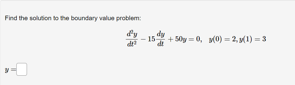 Solved Find the solution to the boundary value problem: | Chegg.com