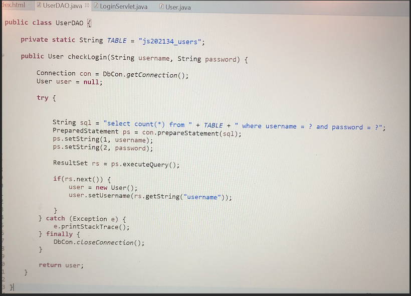 Solved Finish the login web servlet application. 1. Create a | Chegg.com