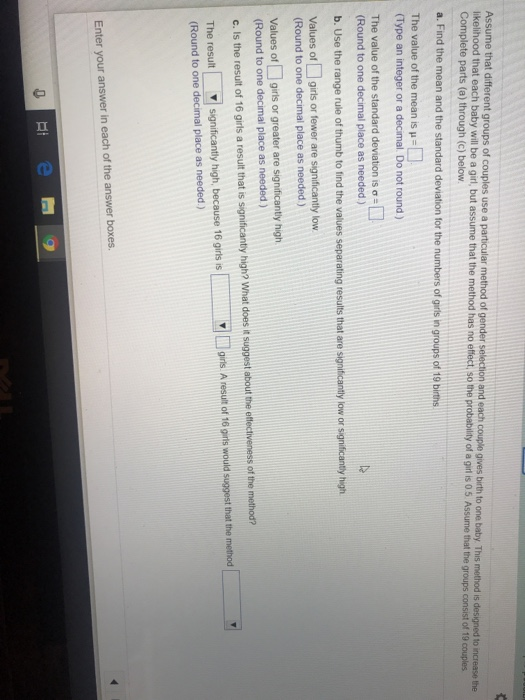 Solved Assume that different groups of couples use a | Chegg.com