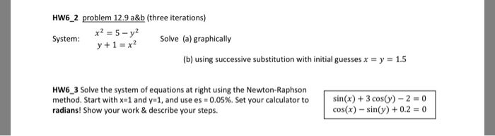 Solved HW6_2 problem 12.9 a&b (three iterations) System | Chegg.com
