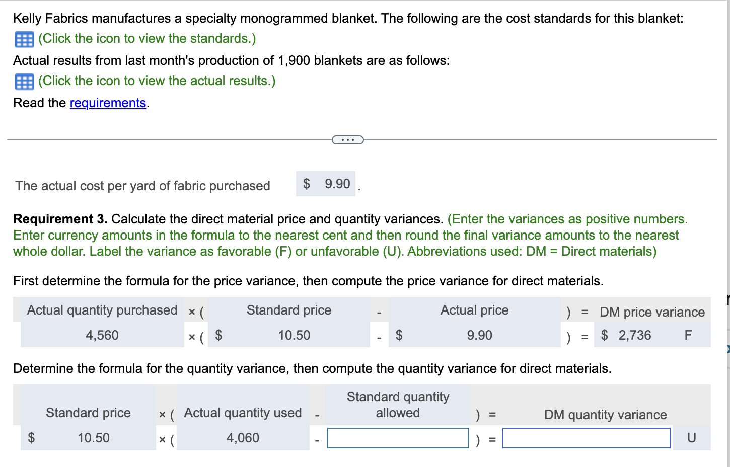 Solved Kelly Fabrics manufactures a specialty monogrammed | Chegg.com