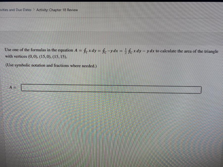 Solved vities and Due Dates Activity: Chapter 18 Review Use | Chegg.com Solved vities and Due Dates Activity: Chapter 18 Review Use | Chegg.com