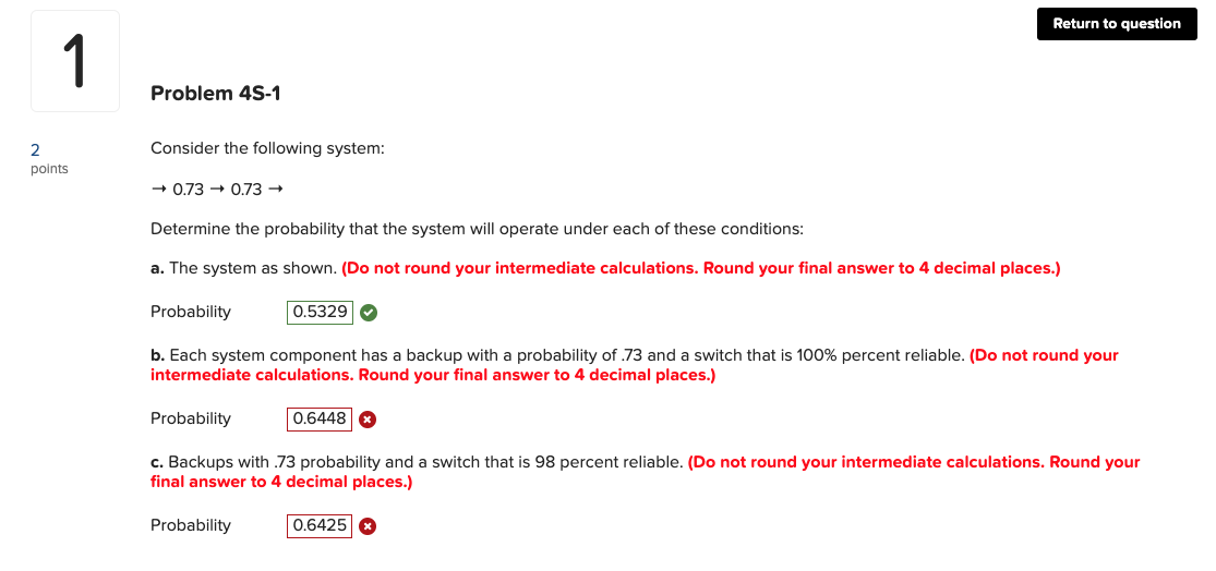 Solved Return to question 1 Problem 4S-1 2 Consider the | Chegg.com
