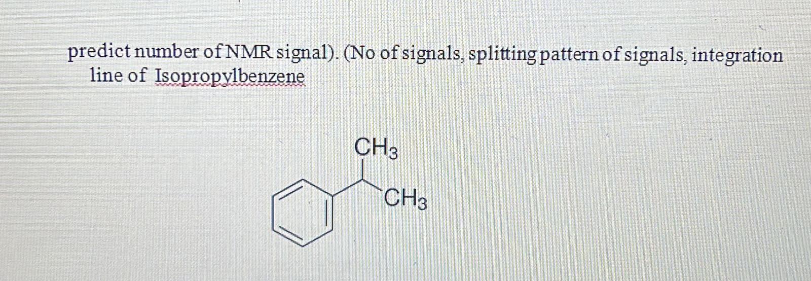 Solved predict number of NMR signal). (No of signals, | Chegg.com