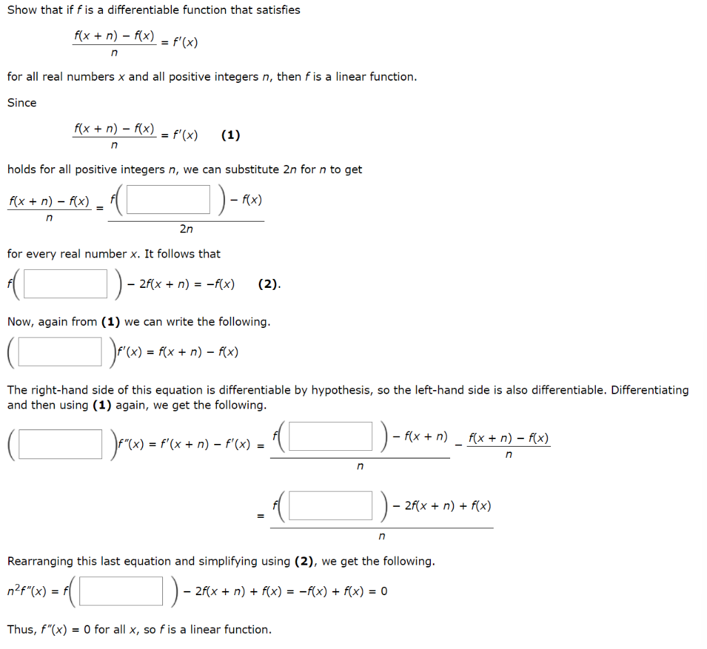 Solved Show that if f is a differentiable function that | Chegg.com