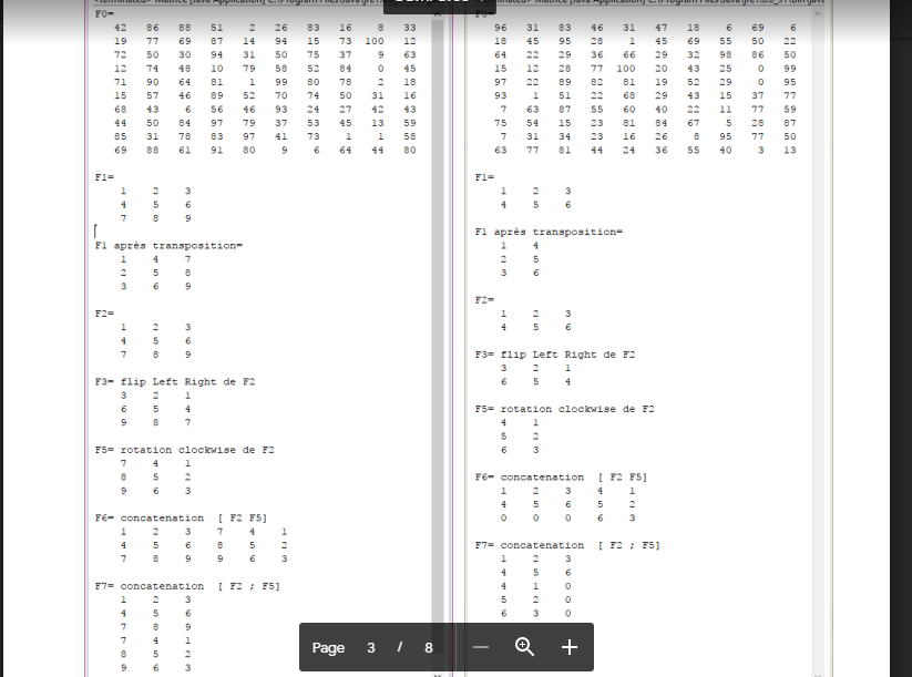 Solved Question 2: Class Matrix (11 pts) using java We are | Chegg.com