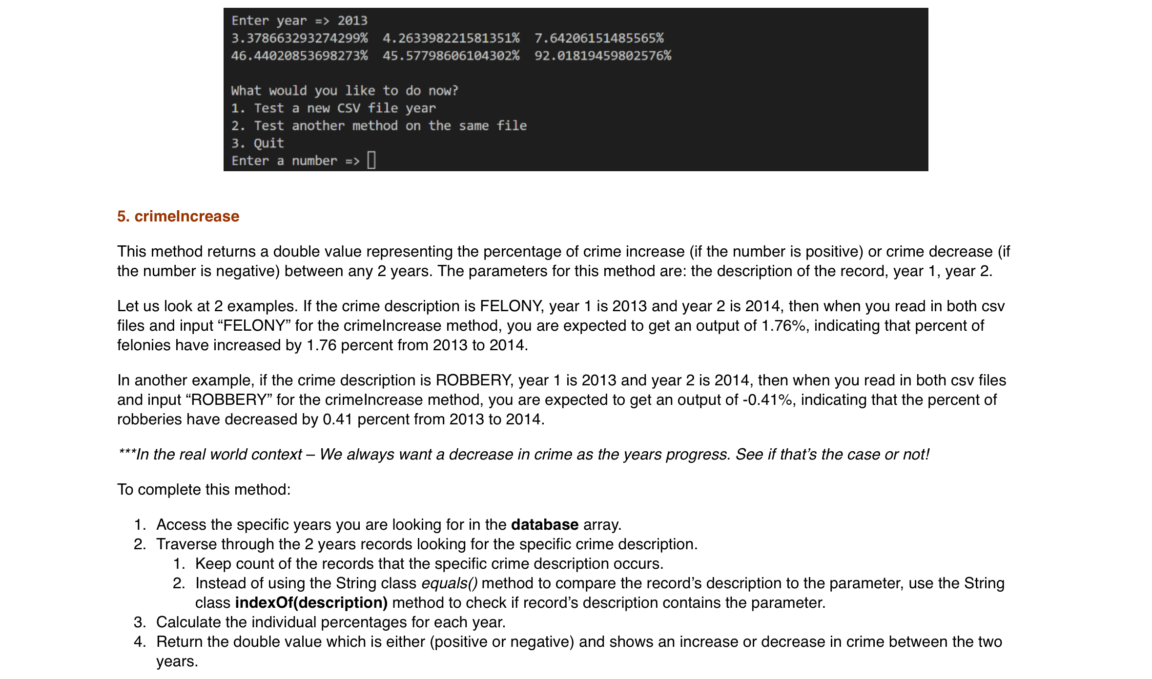 Solved The class contains 1 (one) instance variable: - | Chegg.com