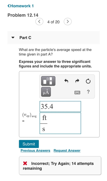 Solved Homework 1 Problem 12.14 4 of 20 The position of | Chegg.com
