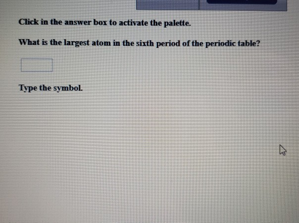 Solved Click in the answer box to activate the palette. What | Chegg.com