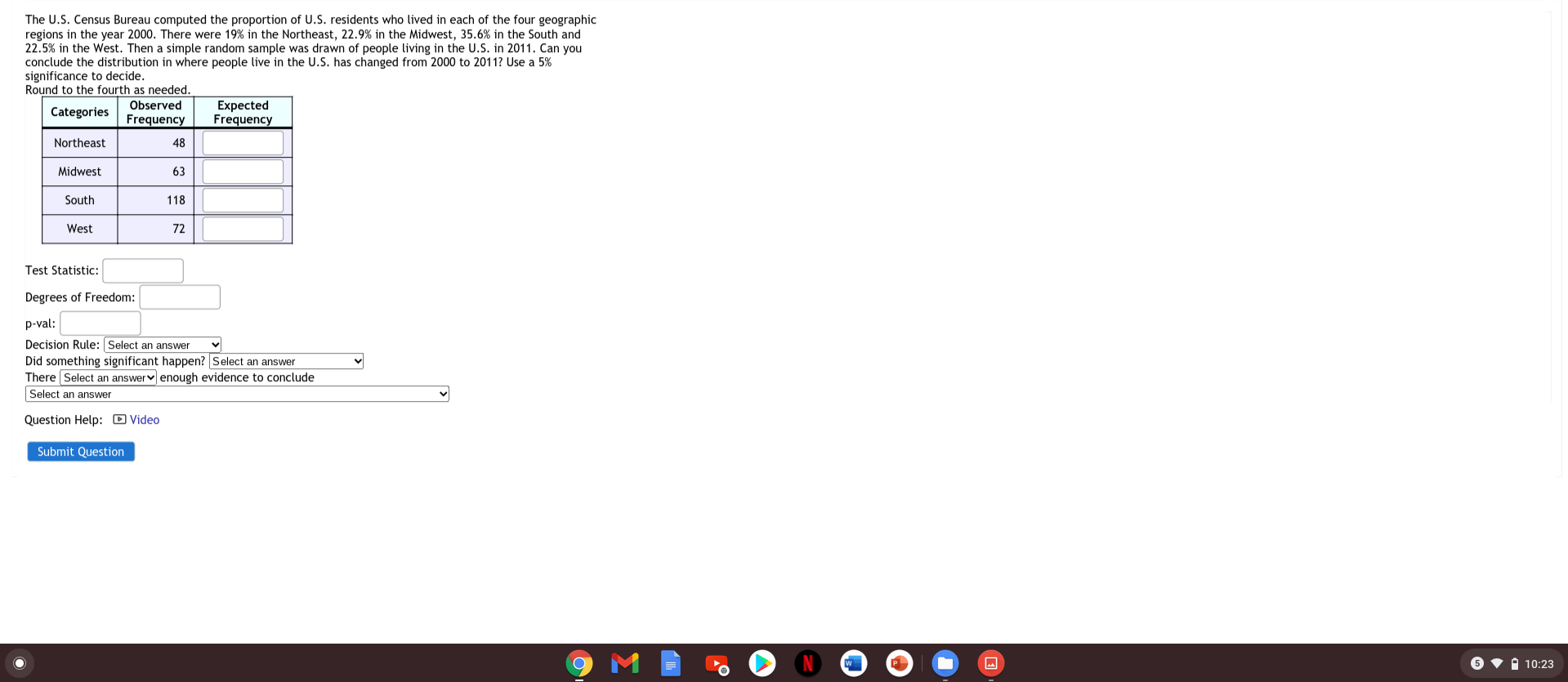 Solved The U.S. Census Bureau computed the proportion of | Chegg.com