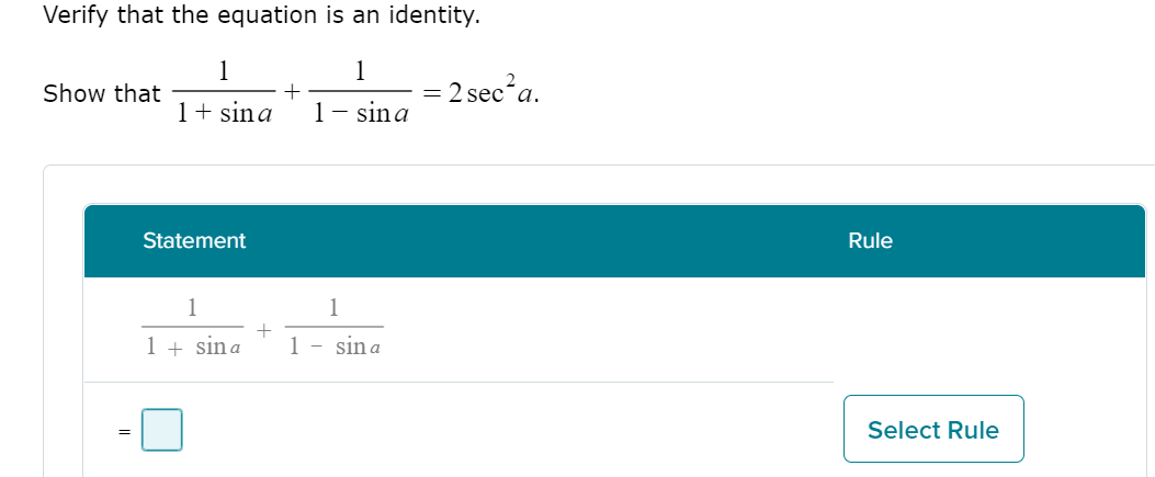 Solved Verify that the equation is an identity. 1 Show that | Chegg.com