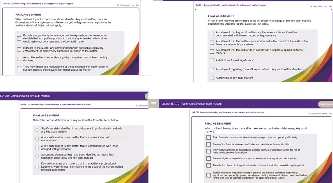 Solved ISA TOS: Communicating key audit matters in the | Chegg.com