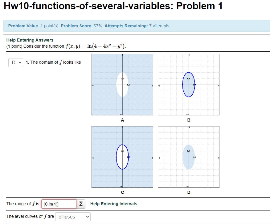 Solved Hw10 Functions Of Several Variables Problem 1