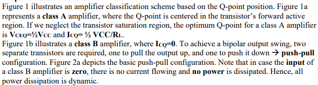Solved Ic Class A Amplifier 'c Class B Amplifier Load Line | Chegg.com