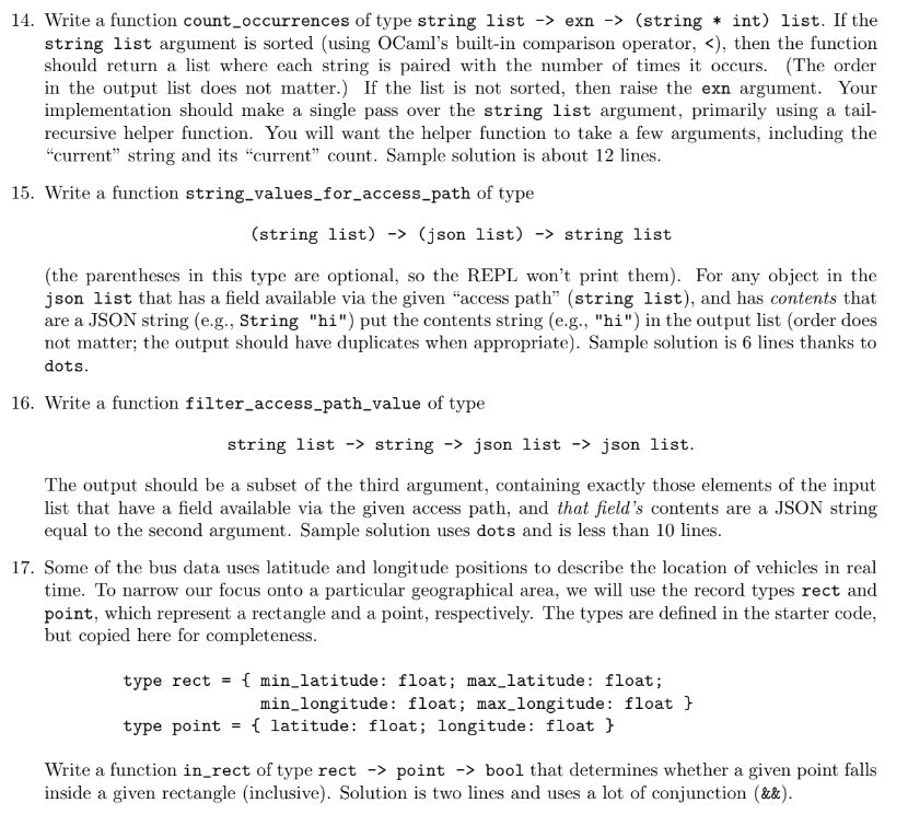 14. Write a function count_occurrences of type string | Chegg.com