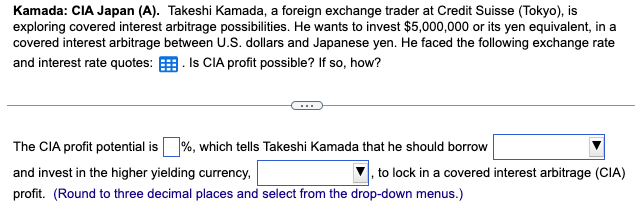Solved Kamada: CIA Japan (A). Takeshi Kamada, a foreign | Chegg.com