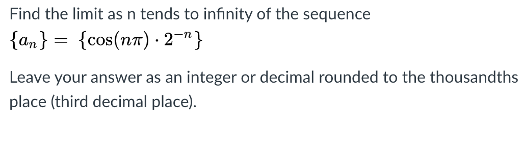 Solved Find the sum of the series. (-3)n-1 23n n=1 Leave | Chegg.com