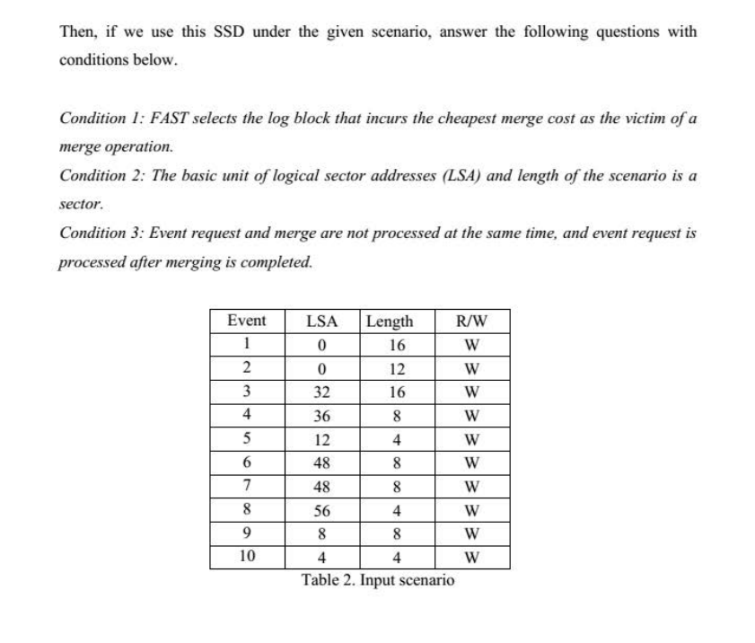 Flash Translation Layer [30 points] Let's assume that | Chegg.com